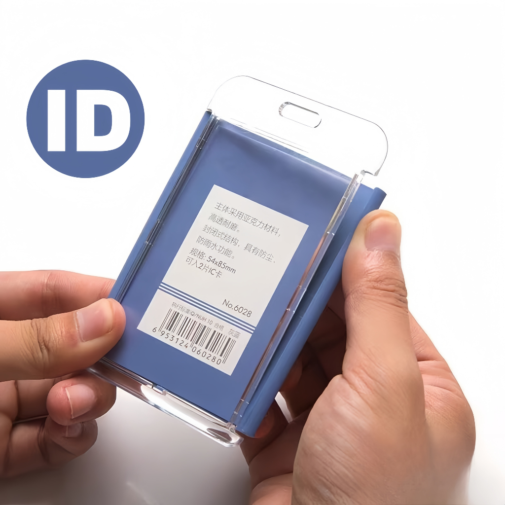 Jual Kartu Identitas Warna Transparan/Holder Id Card Acrylic Id Card 2 ...