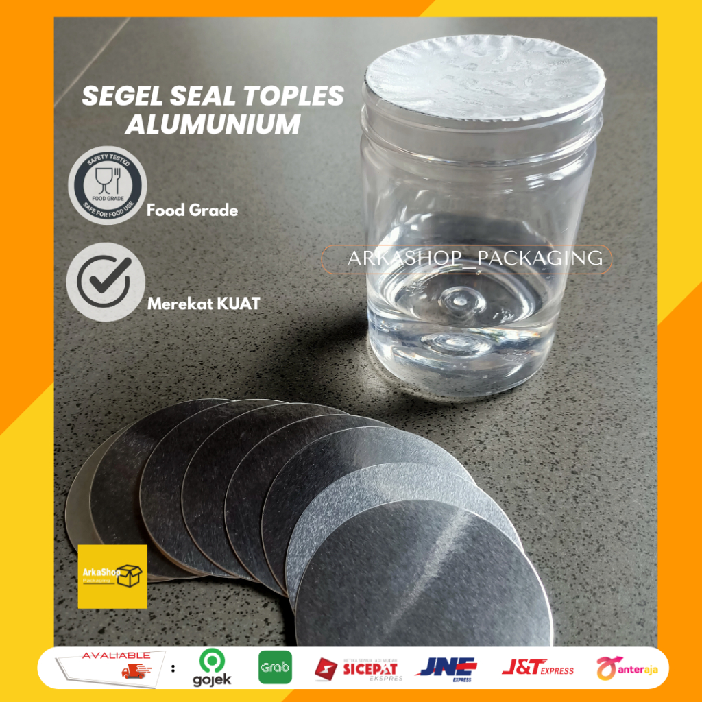 Jual Seal Induksi Segel Alumunium Foil Tutup Botol PET Jar 8.7cm ...