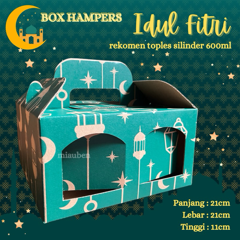 Jual Box parsel lebaran isi 4 toples silinder 600ml | Shopee Indonesia