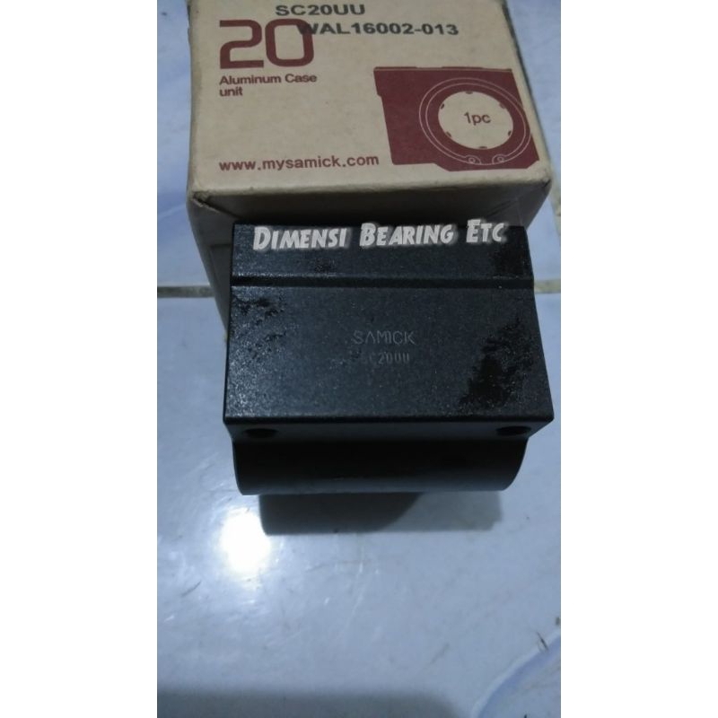 Jual LINEAR MOTION BEARING SC 20 UU SAMICK DIAMETER AS 20MM | Shopee ...