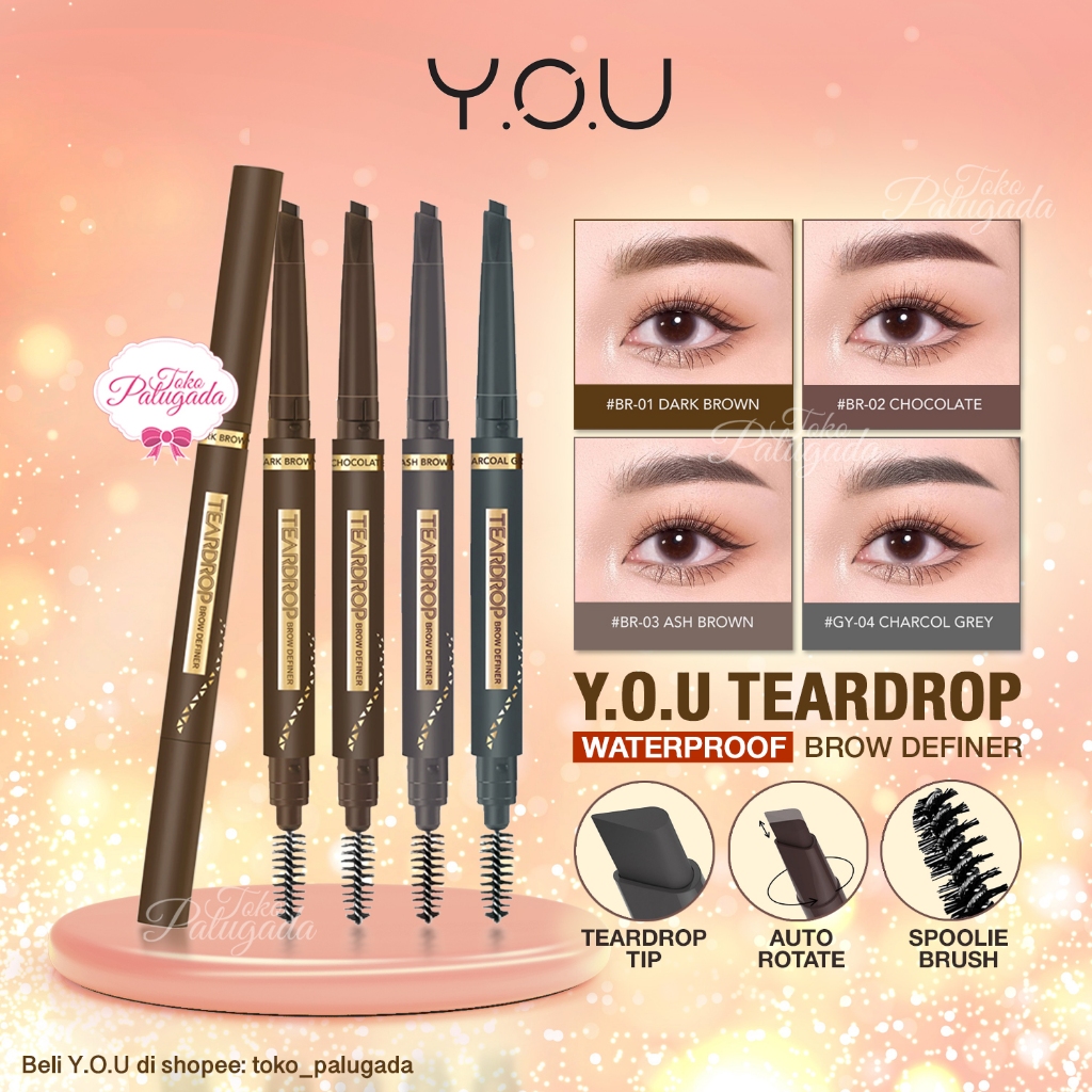 Jual [BISA COD] Y.O.U - You Teardrop Brow Definer - Pensil Alis YOU ...