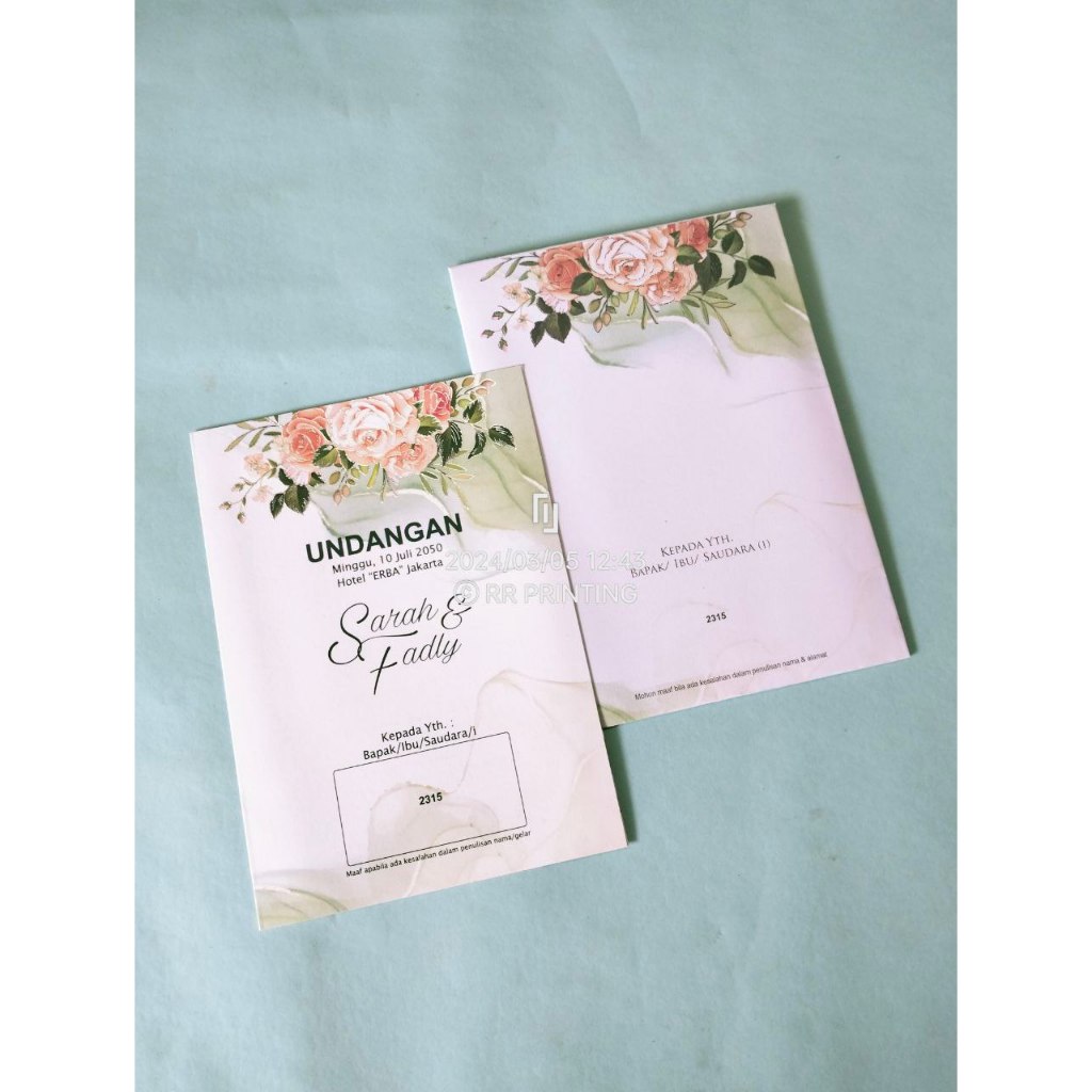Jual CETAK UNDANGAN Erba 2315 | Shopee Indonesia