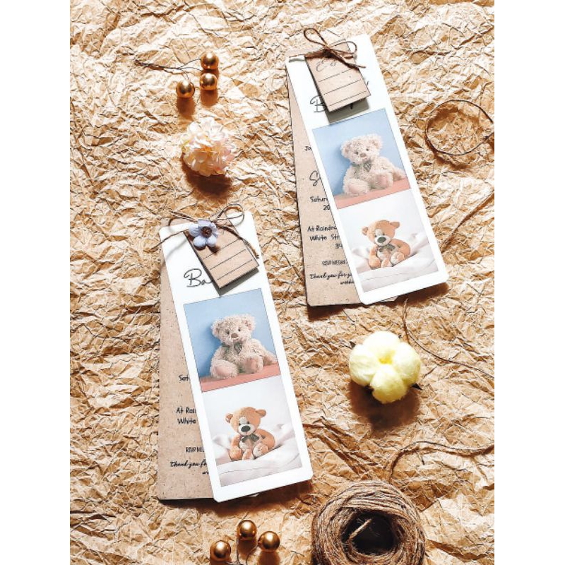Jual undangan aqiqah tema bear | Shopee Indonesia