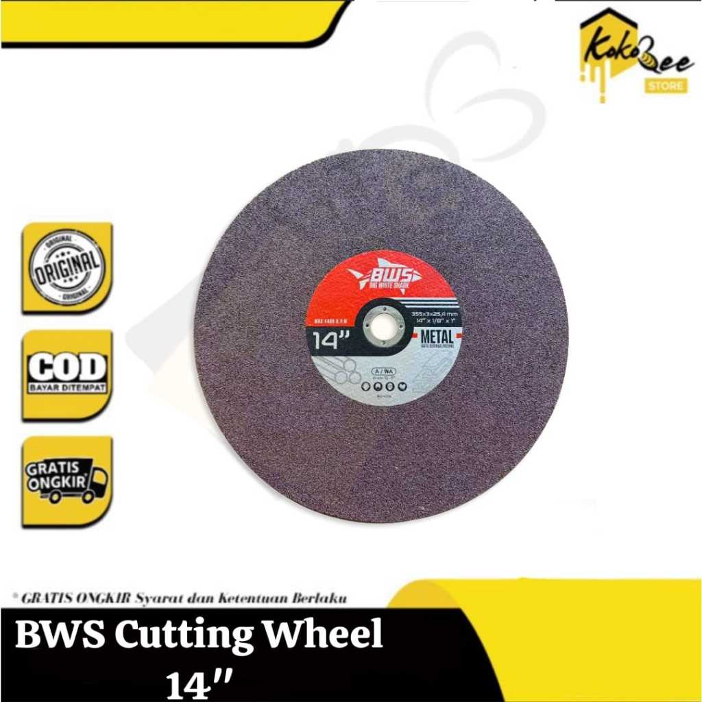Jual Cutting Wheel 14 Inch - Mata Batu Potong Besi 14" Cut Off Metal Merah - Mata gerinda 14 ...