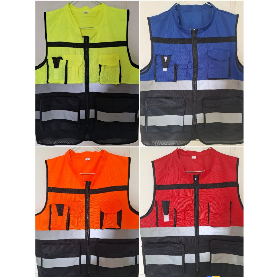 Jual PREMIUM ROMPI PROYEK SAFETY VEST ROMPI SAFETY POLYESTER POLIESTER ...
