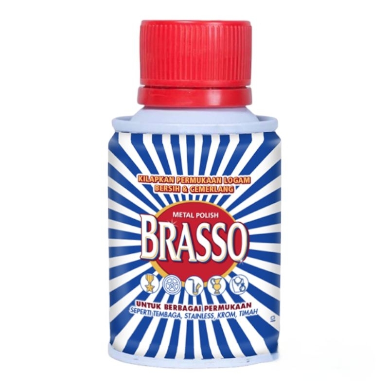 Jual BRASSO Metal Polish 100ml Panghilang Karat Pengkilap Logam ...