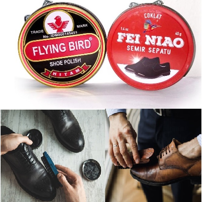 Jual SEMIR SEPATU hitam coklat / semir kulit / semir leather tas dompet ...