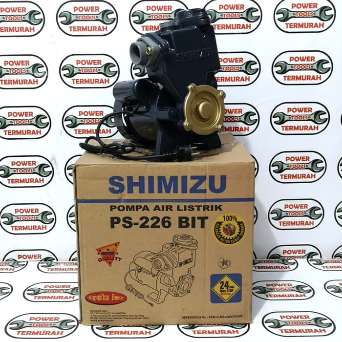 Jual Pompa Air Shimizu PS-226 BIT NON Auto Tidak Otomatis 200 Watt ...