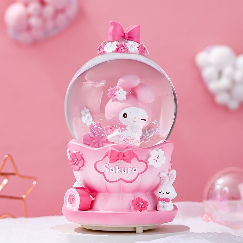 Jual Snowball 3D PREMIUM JUMBO Melody Kuromi Unicorn Sakura Kotak Musik ...