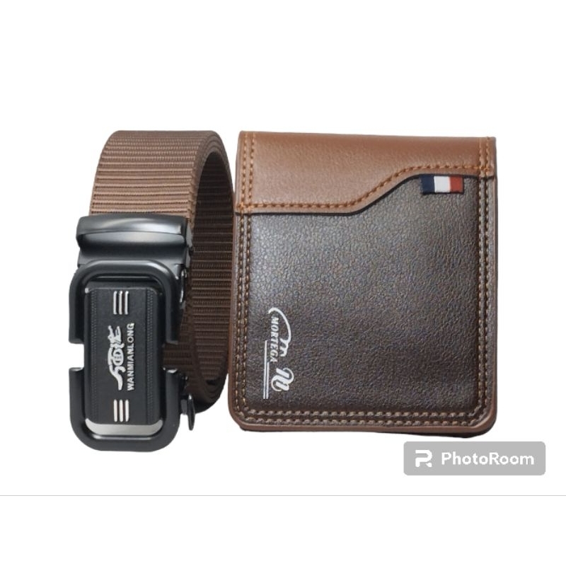 Jual Gesper Sabuk Pria NYLON Canvas Plus Dompet Lipat Standard rell ...