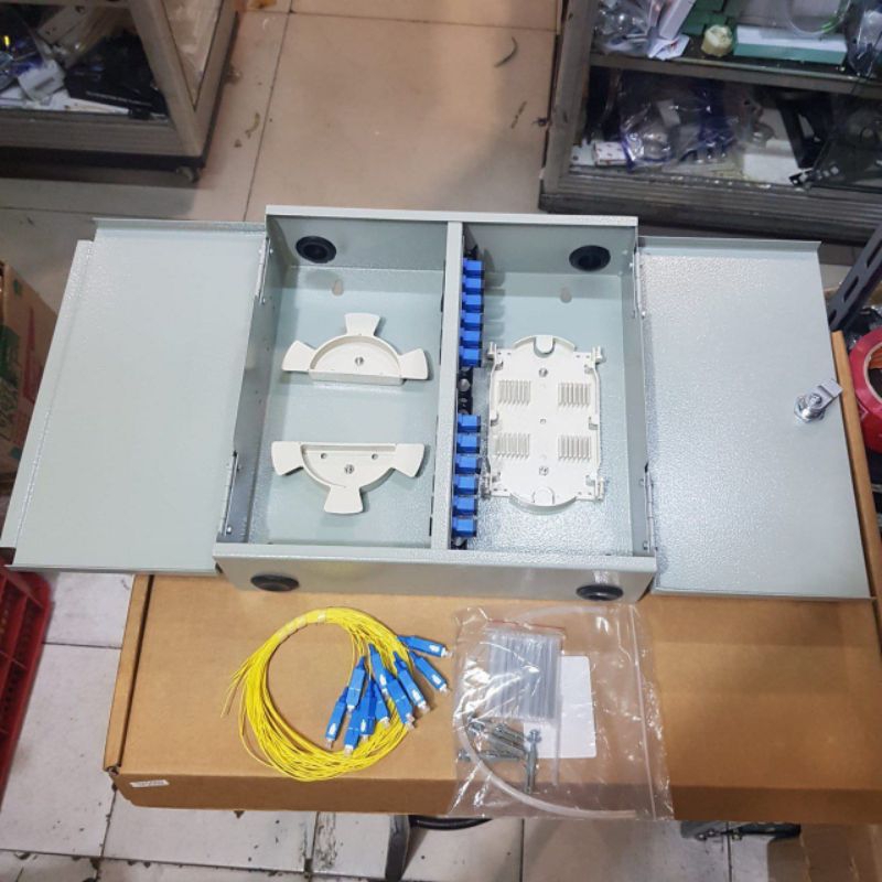 Jual OTB Wall 24 core sc upc lengkap Pigtail Fullset PAZ | Shopee Indonesia