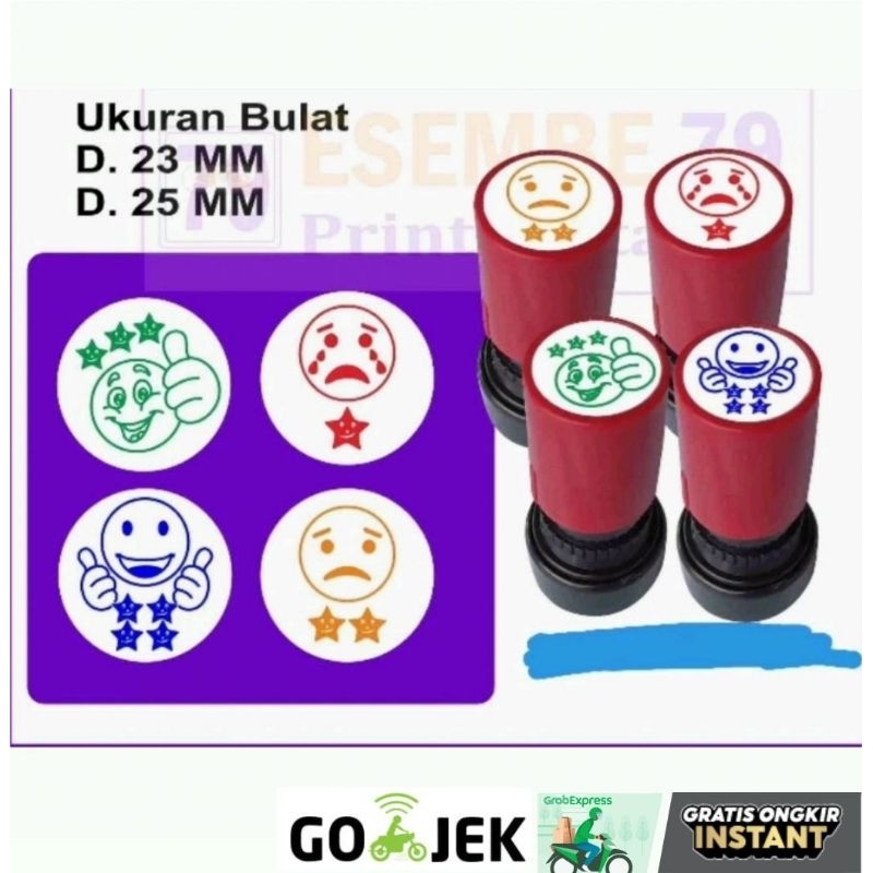 Jual KHUSUS STEMPEL NILAI GURU BULAT/PAUD/TK/SD | Shopee Indonesia
