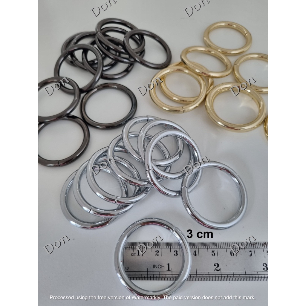 Jual RING BULAT TAS PREMIUM UK =4 CM , 3 CM , 2,5CM DAN 2 CM | Shopee ...