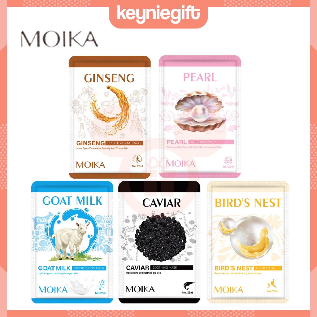Jual Minipink Moika Nature Facial Mask Bird Nest Caviar Pearl Milk ...