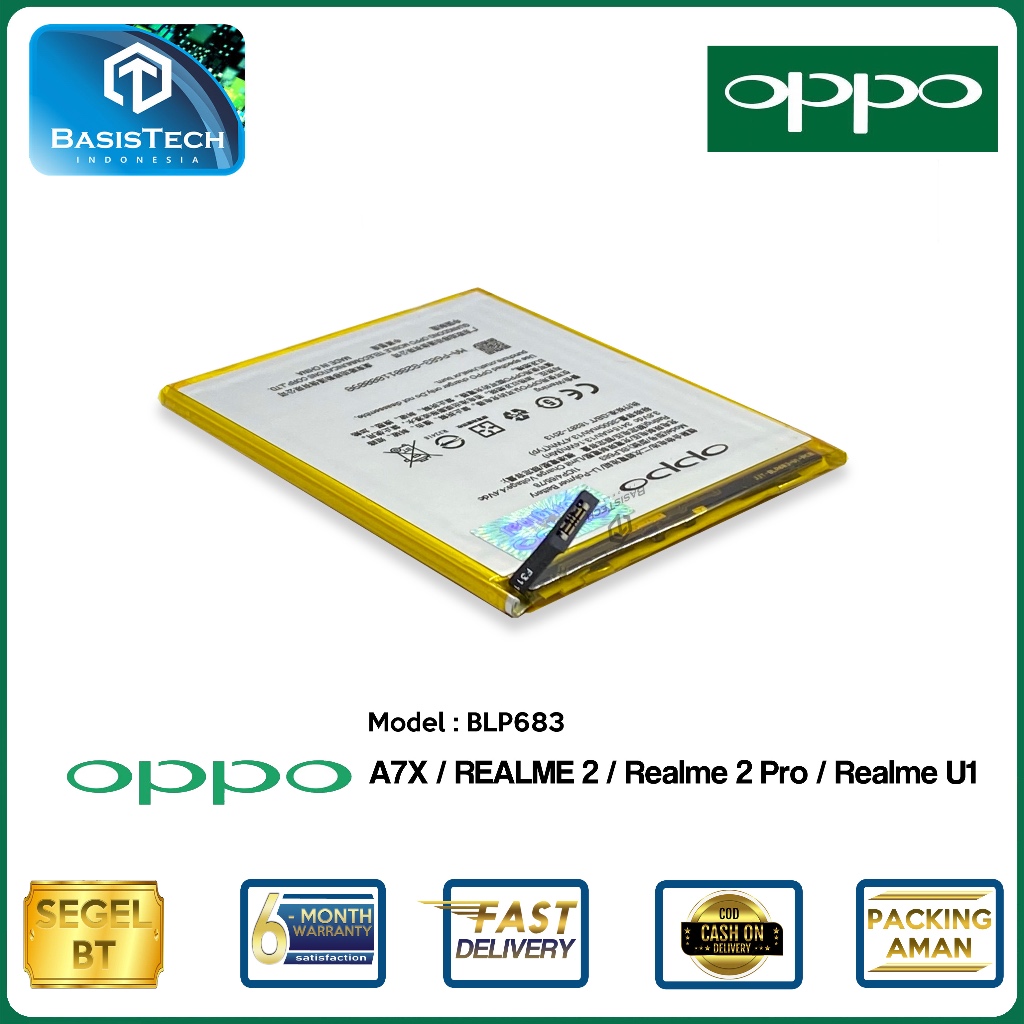 Jual BATERAI OPPO A7X - REALME 2 PRO- REALME 2 U1 BLP683 - ORIGINAL ...