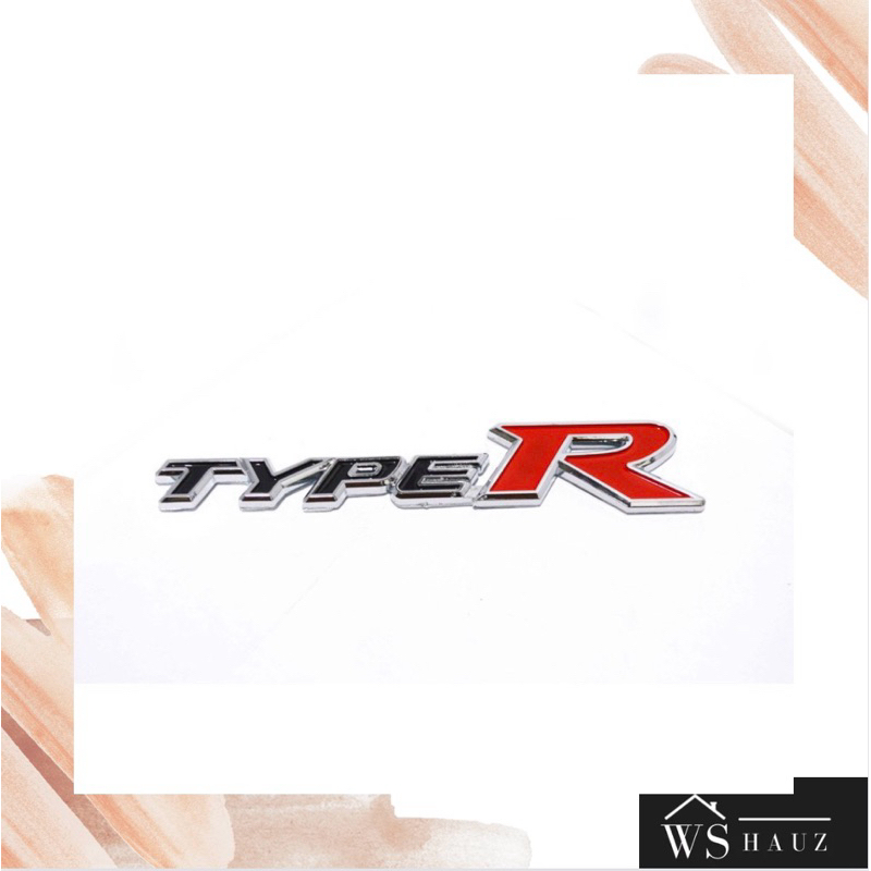 Jual EMBLEM LOGO MOBIL HONDA TULISAN TYPE R TYPER JDM RACING | Shopee ...
