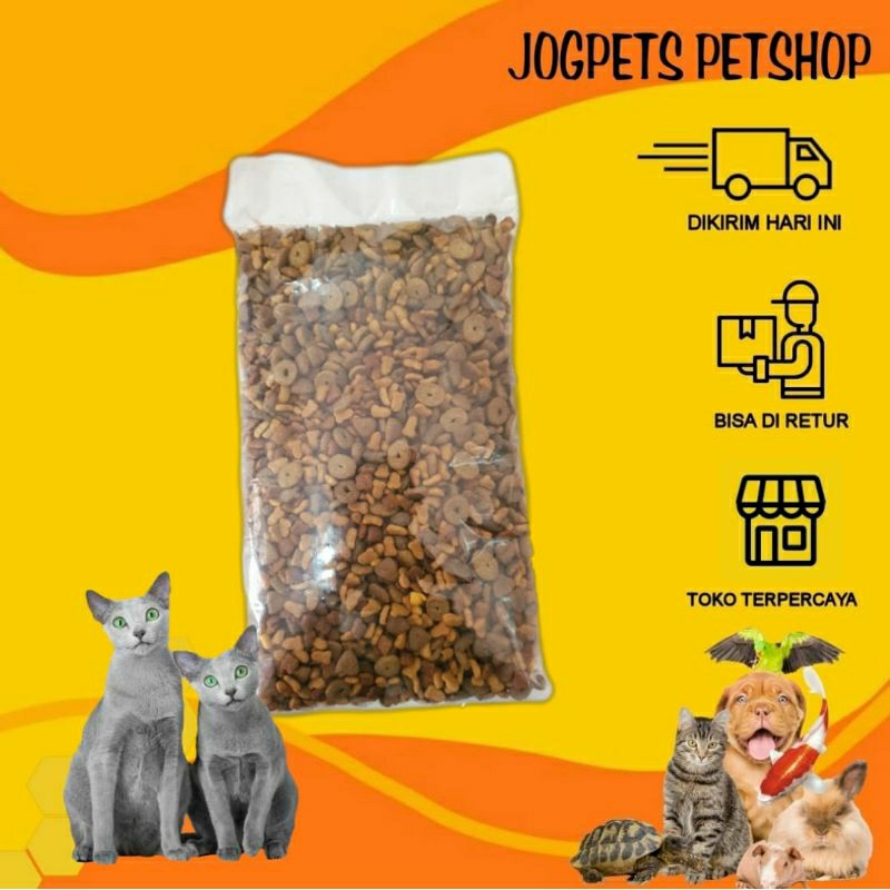 Jual mix mix dry cat food ,makanan kering untuk kucing rasa campur ...
