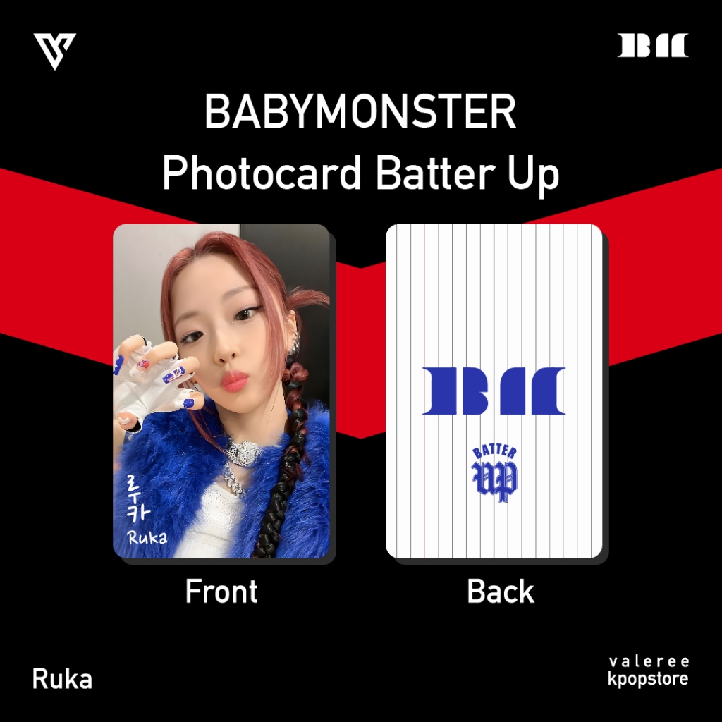 Jual PHOTOCARD BABYMONSTER BATTER UP SET PREMIUM UNOFFICIAL KPOP 2 SISI | Shopee Indonesia