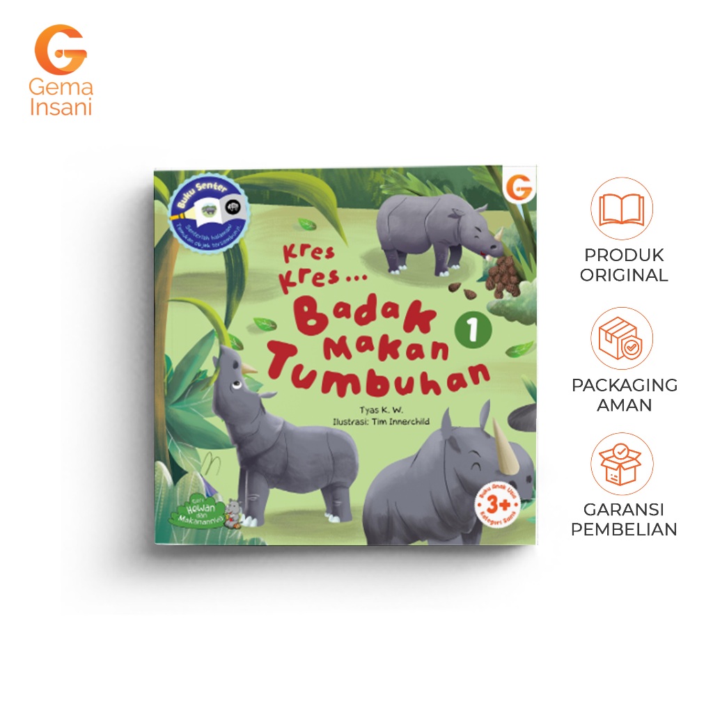 Jual Gema Insani Buku Anak - Seri Hewan Dan Makanannya Kres Kres ...