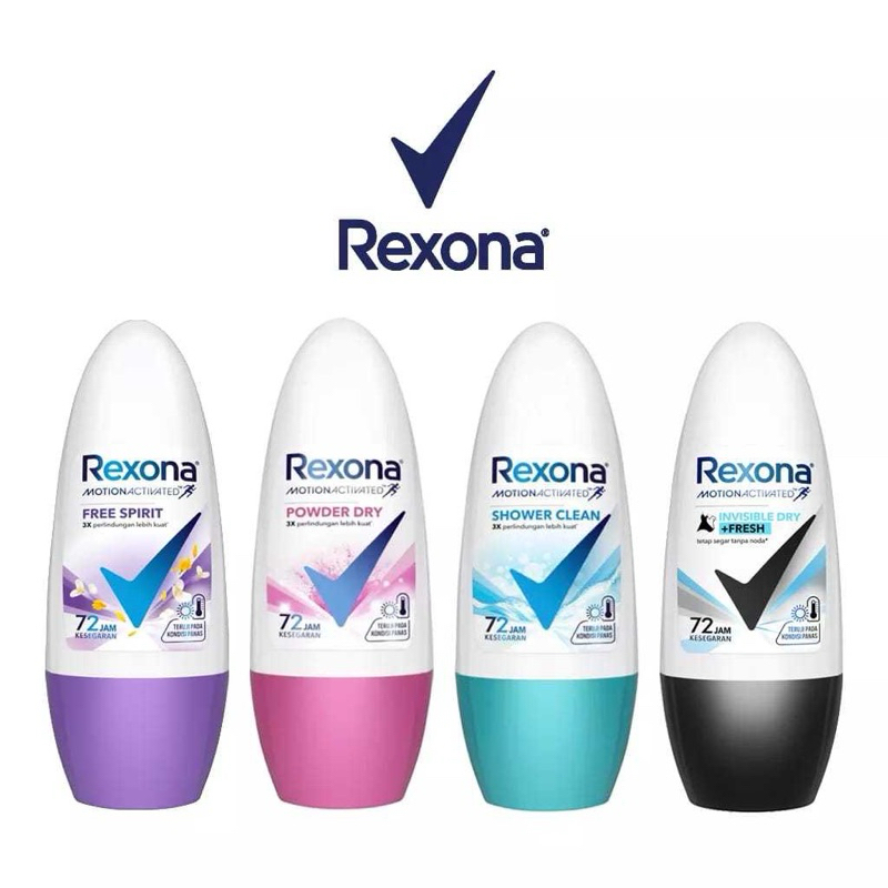 Jual Rexona Women Deodorant Roll On Antiperspirant 45Ml | Shopee Indonesia