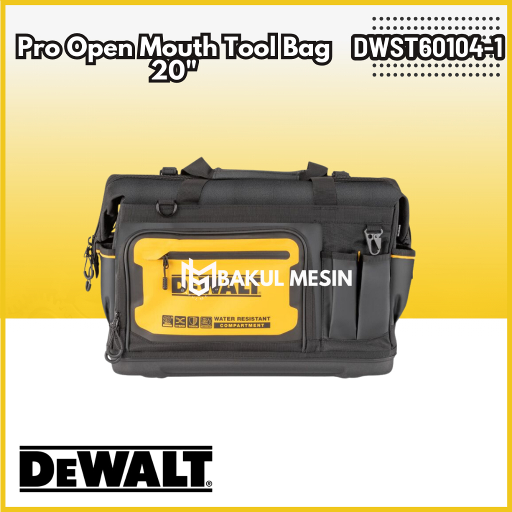 Jual DeWALT DWST60104-1 Pro Open Mouth Tool Bag Tas alat 20" | Shopee ...