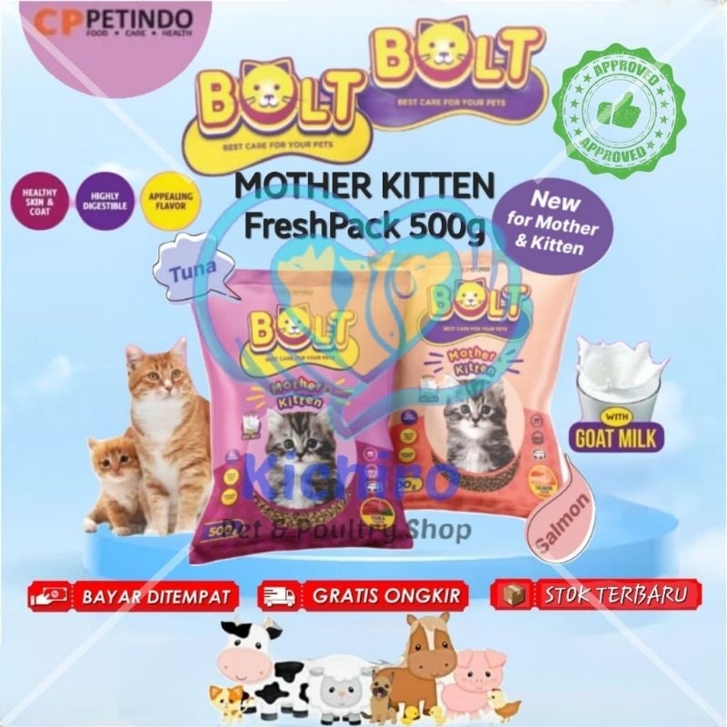 Jual Bolt Mother & Kitten Fresh Pack isi 500 gram Cp Petindo Makanan ...