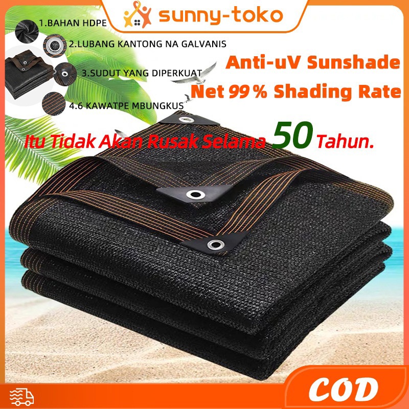 Jual Paranet 99% Lebar 2/3/4 Meter Shading Net Nylon Anti Panas ...