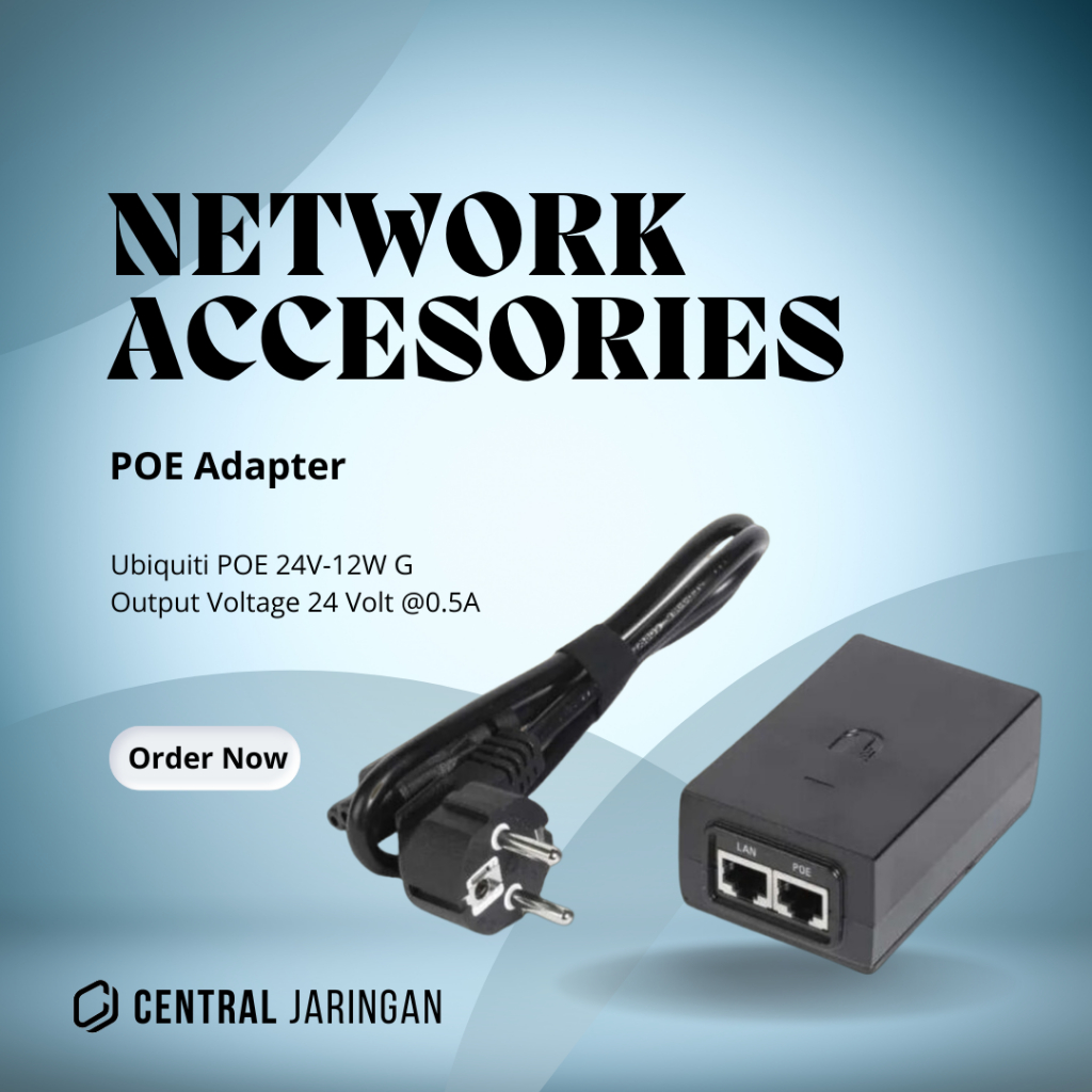Jual Ubiquiti POE-24V-12W-G PoE Adaptor 24V 0.5A Gigabit | Shopee Indonesia