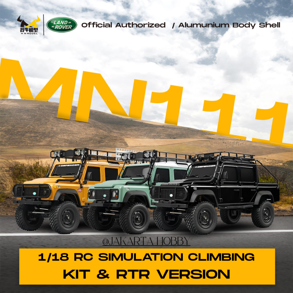 Jual RC Car MN111 KIT RTR Version Mobil Adventure Land Rover Defender 1 ...