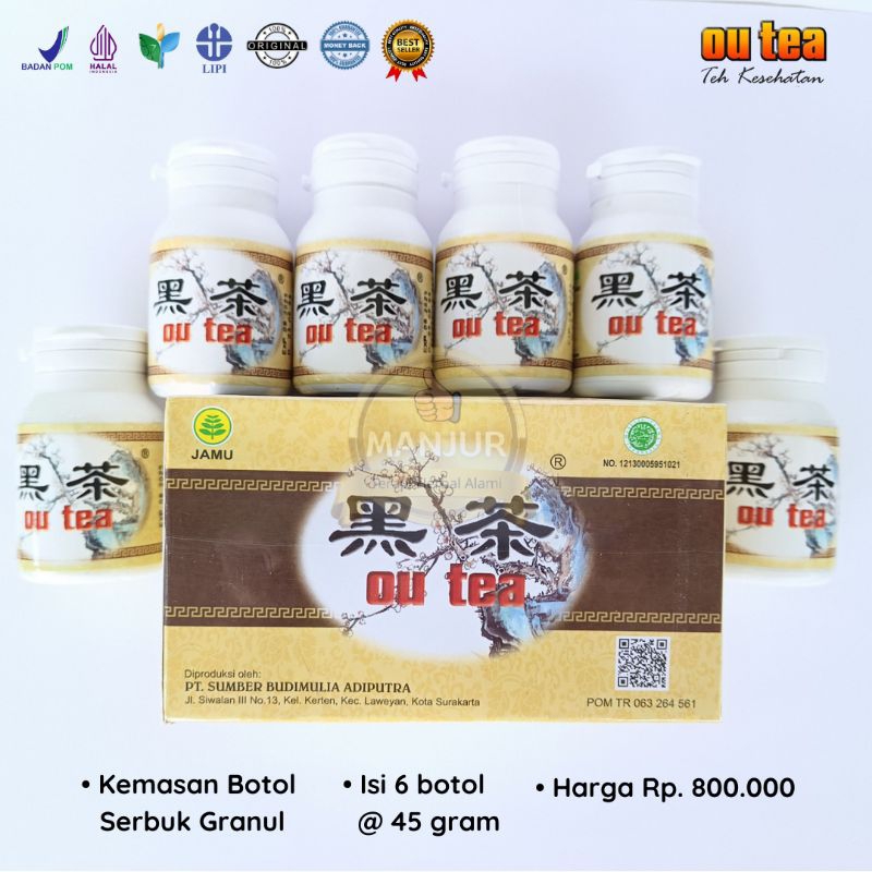 Jual Ou Tea - Teh Hitam - Teh Kesehatan - Kemasan Botol - PAKET PRIMA ...
