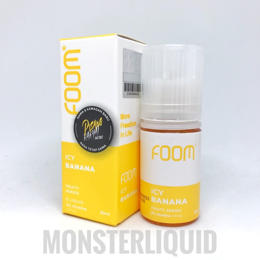 Jual SALT FOOM ICY BANANA PISANG RAKYAT 30MG 30ML | Shopee Indonesia