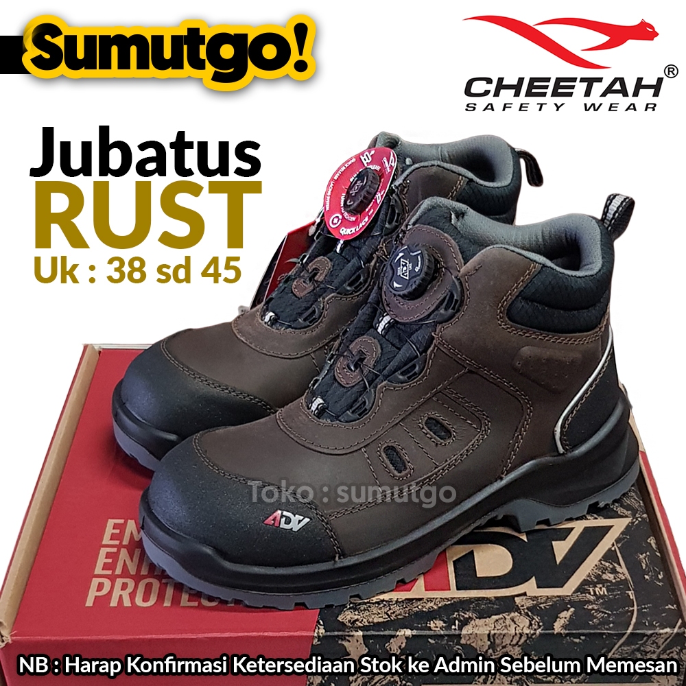 Jual Sepatu Proyek Semi Boots Cheetah Jubatus 6112C Rust Original Asli ...