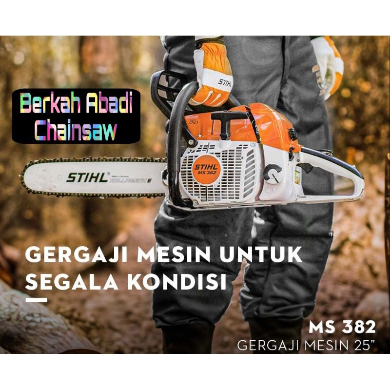 Jual MESIN CHAINSAW/SENSO STIHL MS-382 .KOMPLIT,FULL SET TINGGAL PAKAI | Shopee Indonesia
