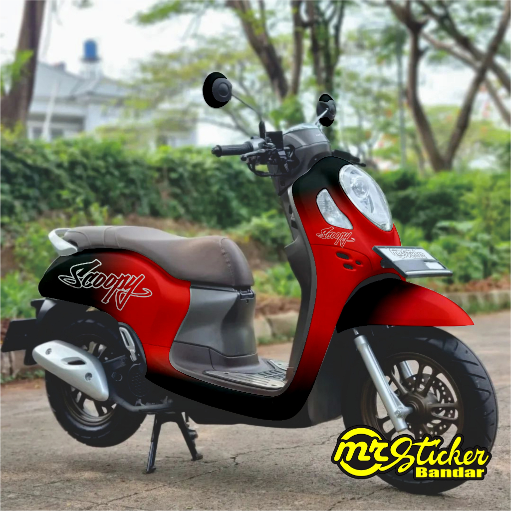 Jual Decal Scoopy Full Body Sticker Scoopy full Blok All Type scoopy ...