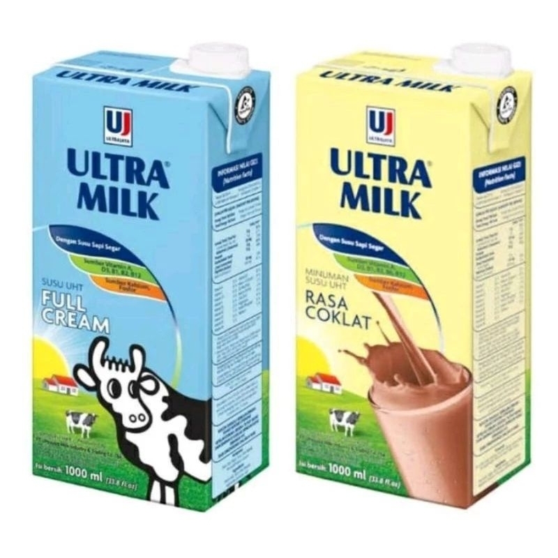 Jual Free Packing Kardus Susu UHT 1000ml 1 Liter 1 Lt Ultra Jaya ...