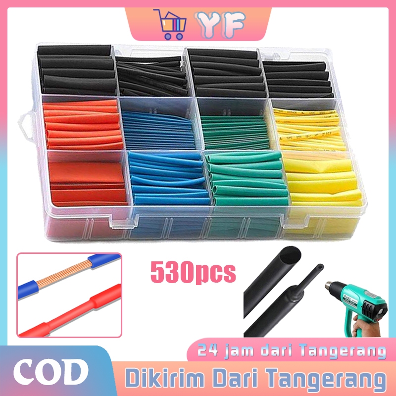 Jual Set Kabel Isolasi Bakar 530Pcs Heat Shrink Tube Selang Bakar Kabel ...