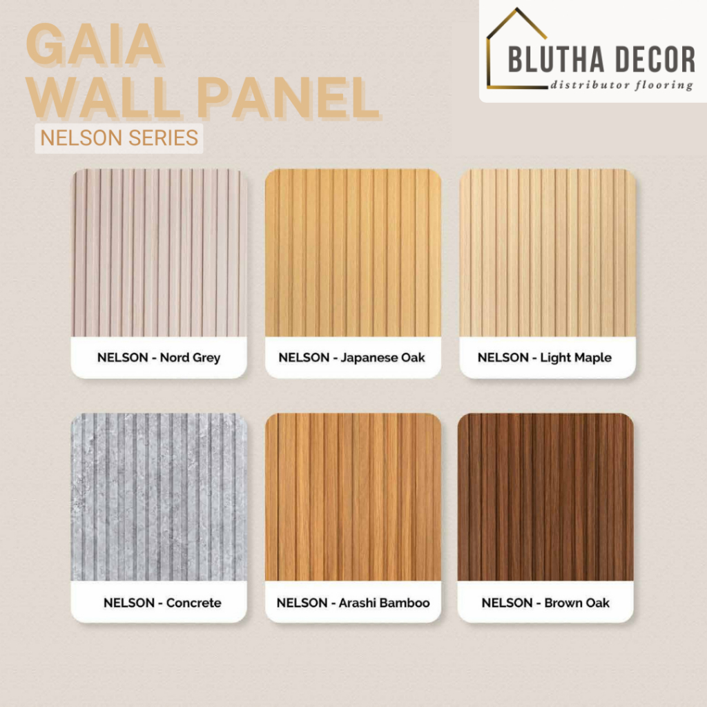 Jual WPC WALL PANEL PANEL DINDING GAIA NELSON SERIES PERBOX ISI 10PCS ...