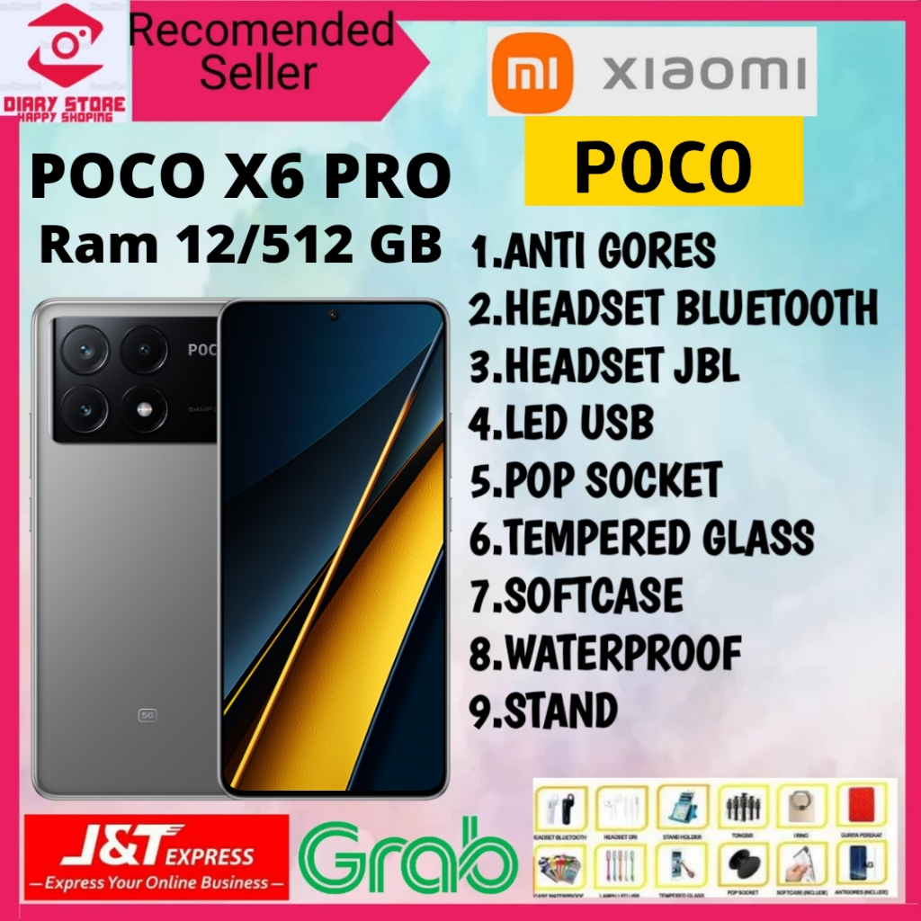 Jual XIAOMI POCO X6 PRO 5G RAM 12/512 GB GARANSI RESMI XIAOMI | Shopee ...