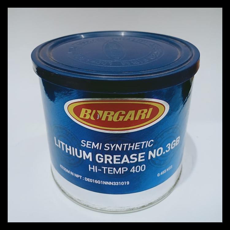 Jual Grease Pelumas Stempet Gemuk Burgari Semi Synthetic Lithium No 3GB ...
