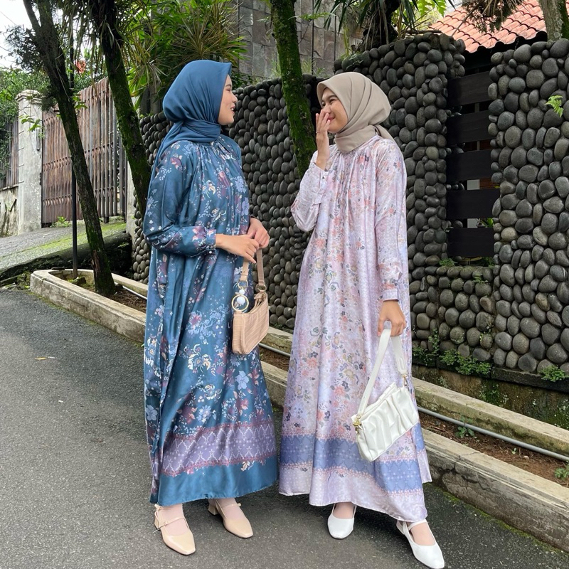 Jual Maryam Dress | Printing Exclusive Raya Dress | Shopee Indonesia