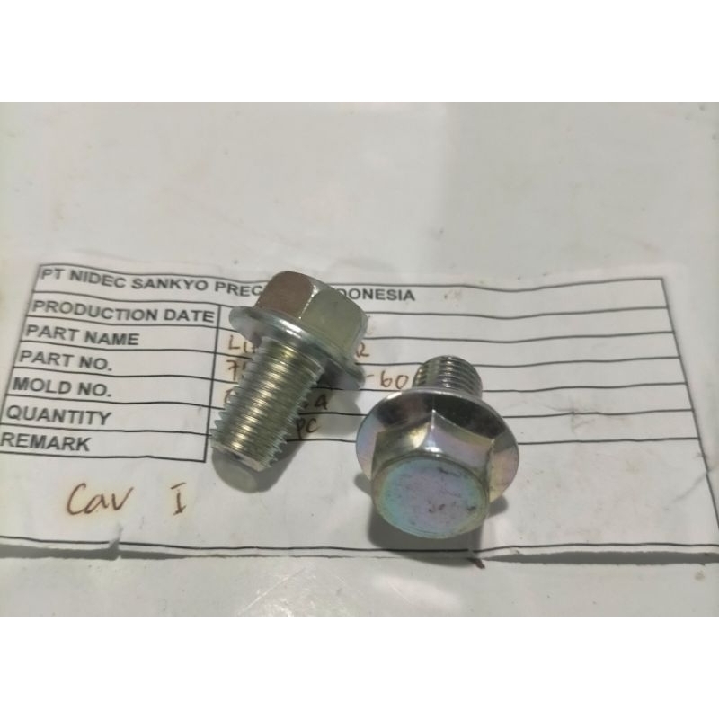 Jual BAUT TAP OLI BAUT CARTER BAUD TUTUP OLI BAWAH UKURAN 10M KUNCI 14 ...