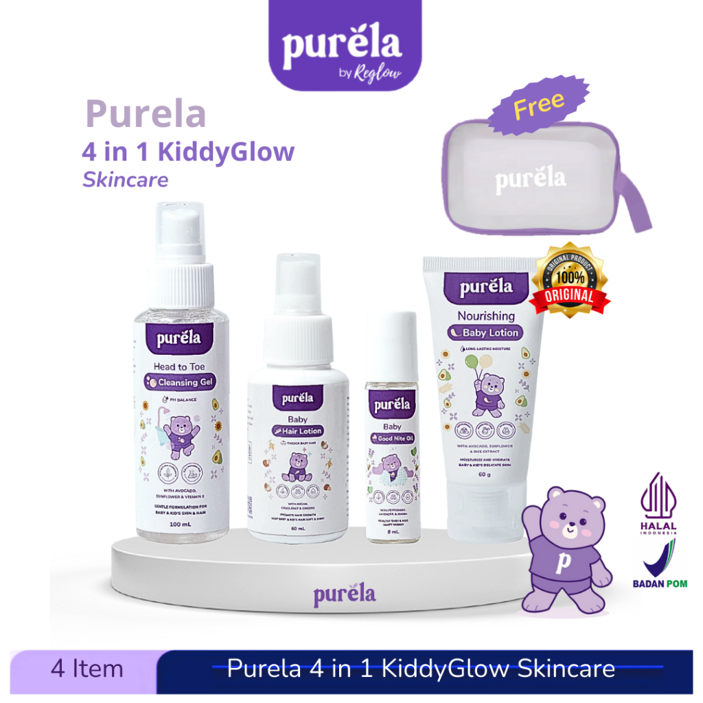 Jual Purela By Reglow Paket Skincare KiddyGlow 100% Original Perawatan ...