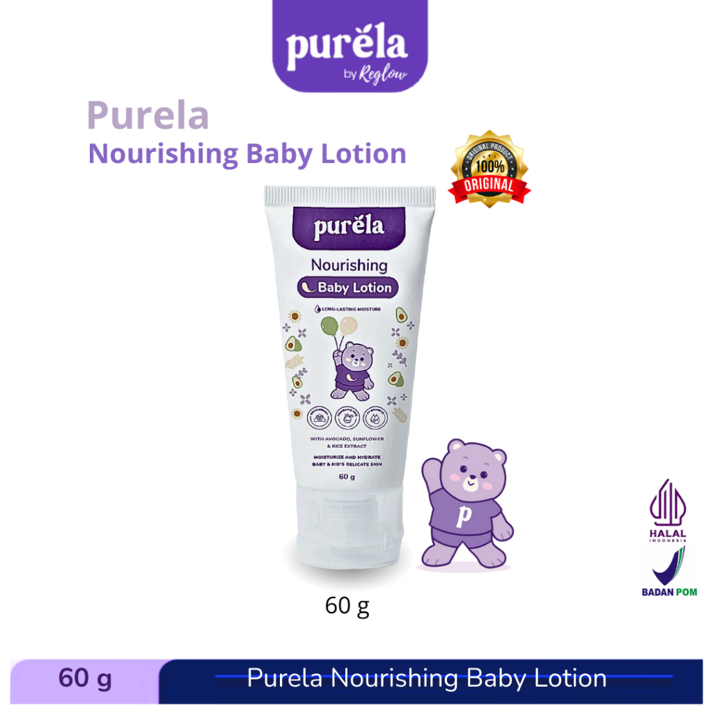 Jual Purela by Reglow Nurishing Baby Lotion Perawatan Kulit Anak dan Bayi | Shopee Indonesia
