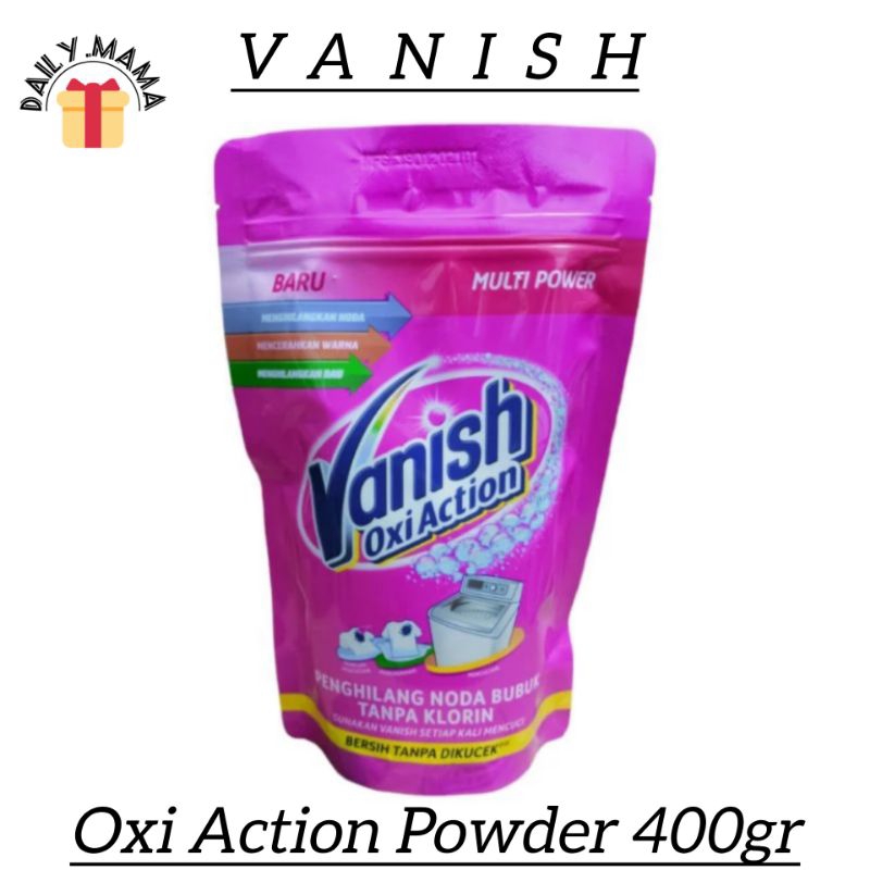 Jual Vanish Powder Pink Oxi Action Penghilang Noda 400gr | Shopee Indonesia