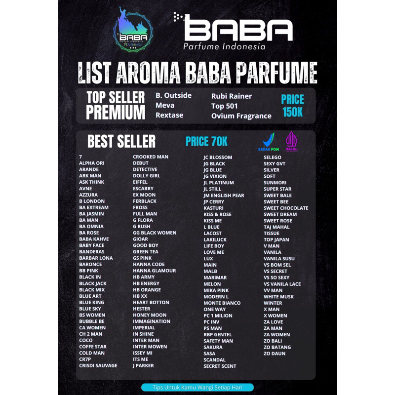 Jual Baba Parfume Indonesia (Reseller) | Shopee Indonesia