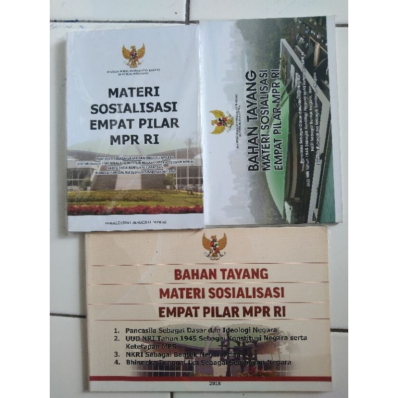 Jual Buku Bahan Tayang Materi Sosialisasi Empat Pilar MPR RI | Shopee Indonesia