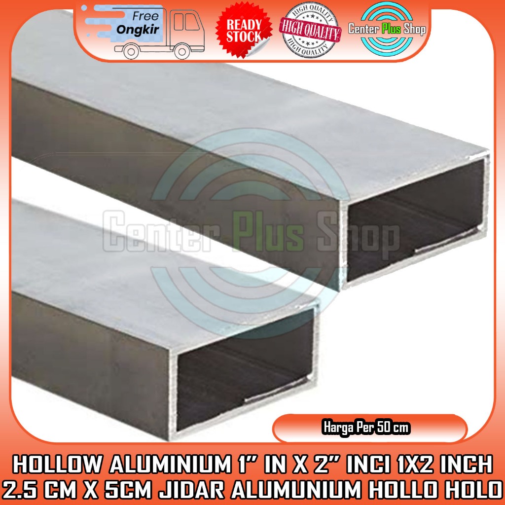 Jual Hollow Aluminium 1” In X 2” Inci 1x2 Inch 2.5 Cm X 5cm Jidar ...