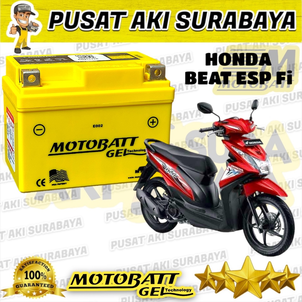 Jual PUSAT AKI SURABAYA AKI KERING MOTOBATT MTZ5S ACCU SEPEDA MOTOR HONDA BEAT ESP FI BEAT OLD ...