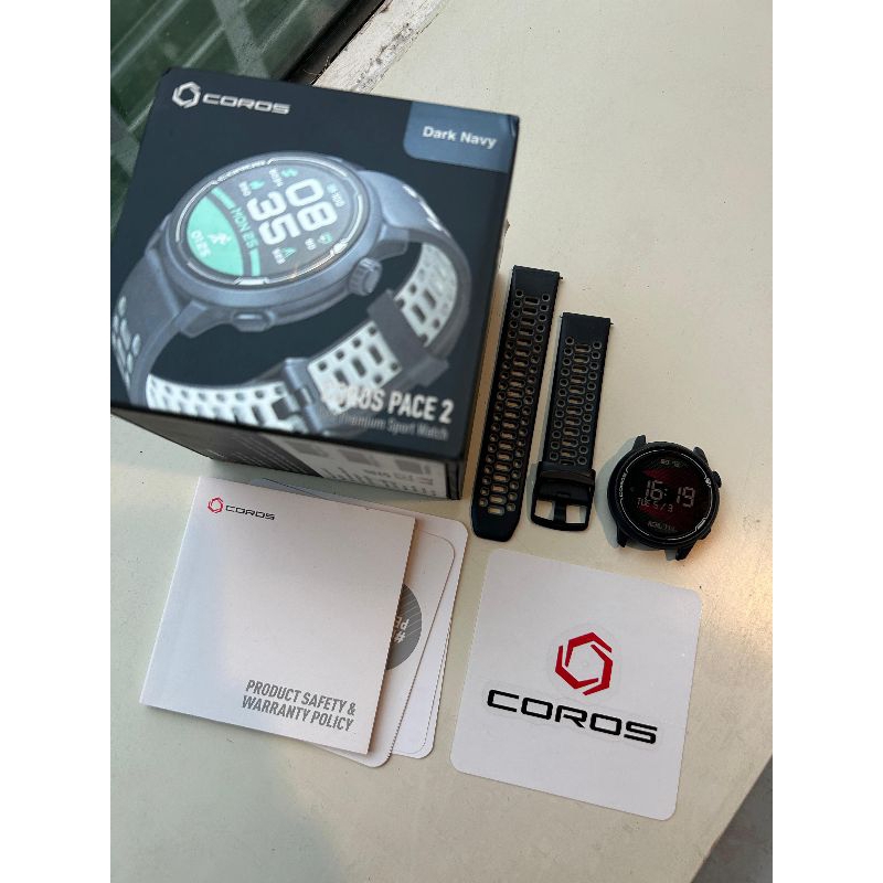Jual JAM LARI COROS PACE 2 DARK NAVY | Shopee Indonesia