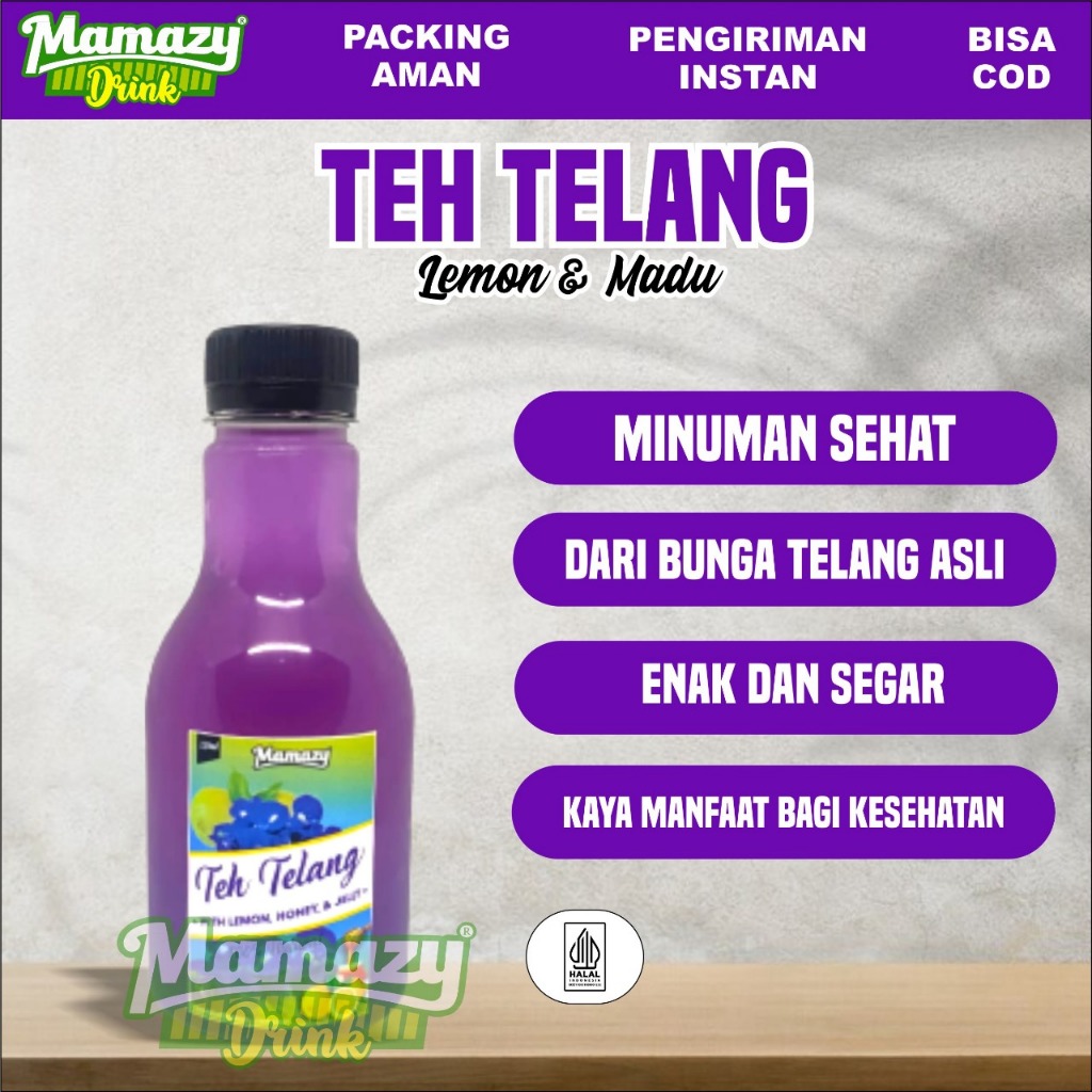 Jual Teh Telang Madu Lemon Jelly Drink Mamazy | Shopee Indonesia